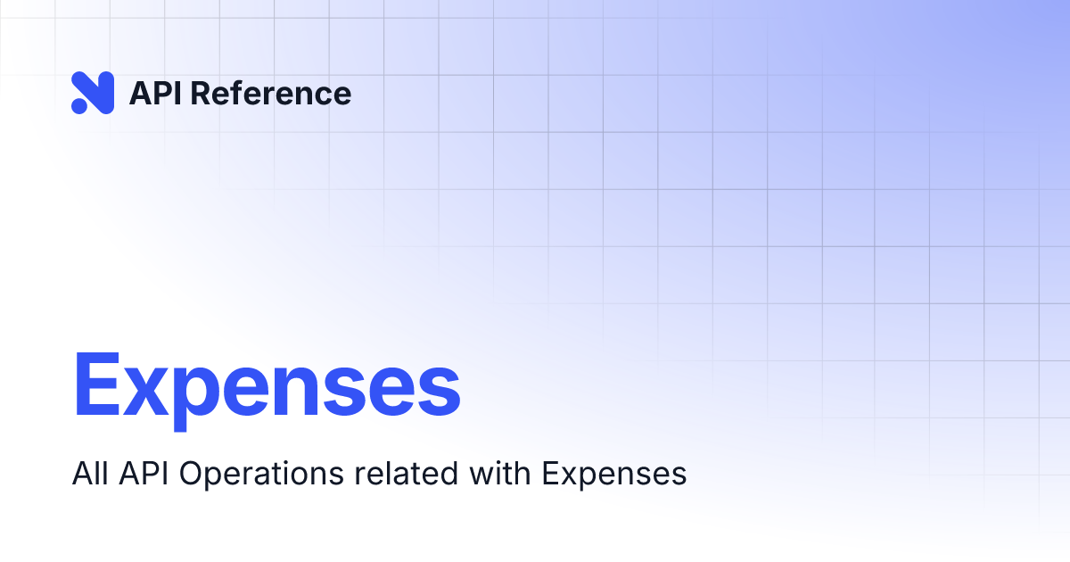 Expenses | API Reference